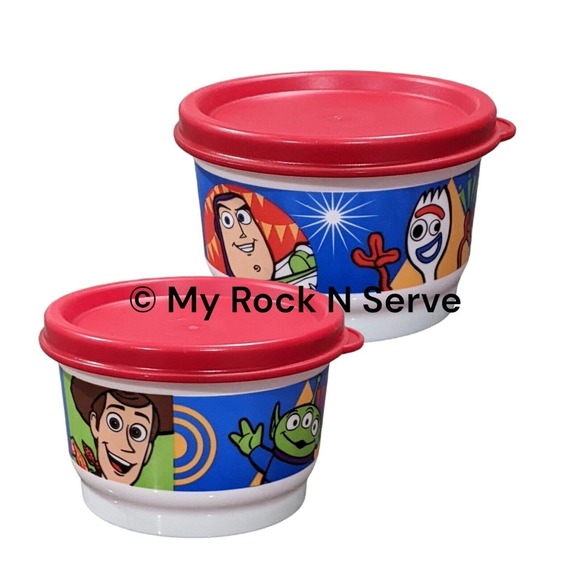 Tupperware | Dining | Tupperware 2 Disney Pixar Toy Story Snack Cup ...